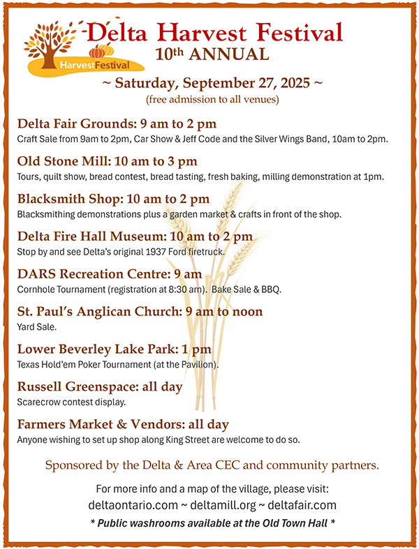 10th Annual Delta Harvest Festival - Hometown TV12 Brockville