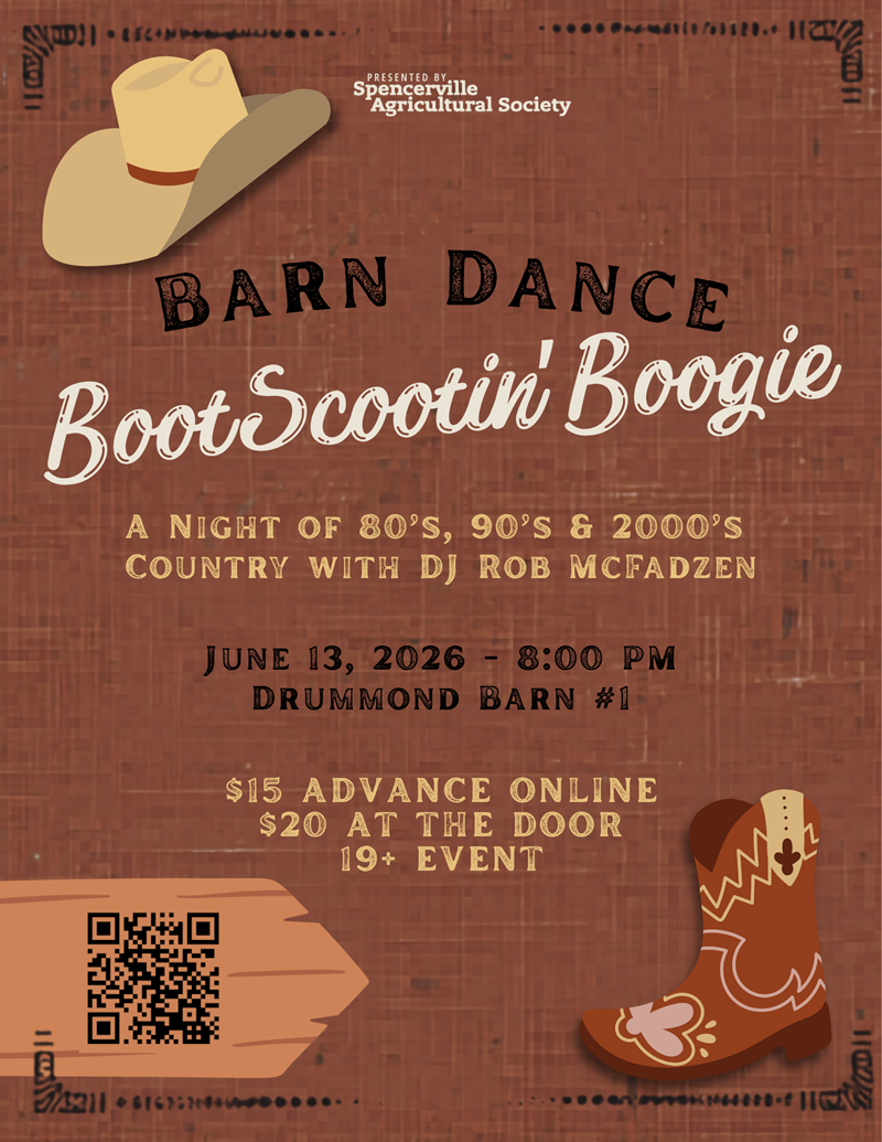Spencerville Agricultural Societies' Barn Dance, Boot Scootin' Boogie ...