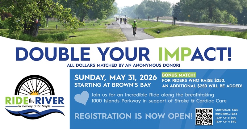 6th Annual Ride the River - Hometown TV12 Brockville